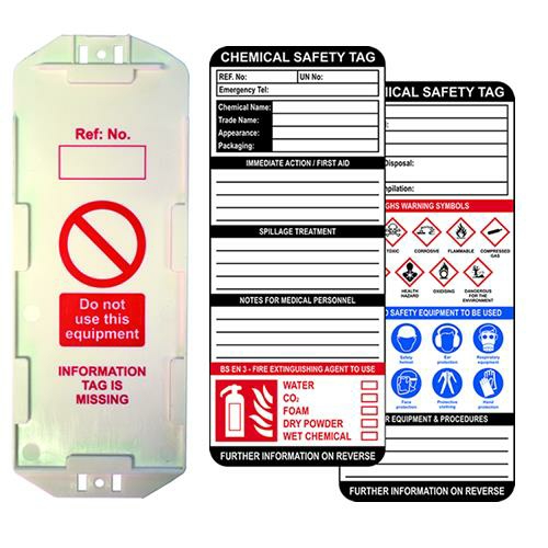 Chemical Safety Tag Kit - Pack of 10 by ScaffoldingDirect