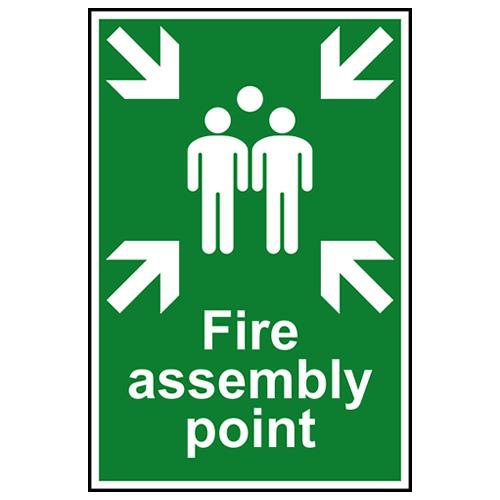 Fire Assembly Point Sign - PVC | ScaffoldingDirect