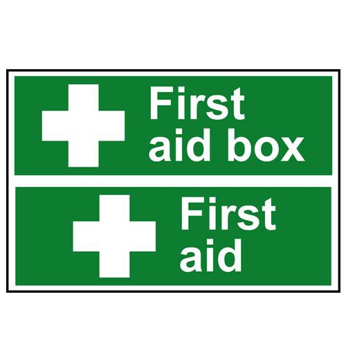 First Aid Box / First Aid Sign - PVC | ScaffoldingDirect