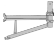Cuplock Scaffolding System - 3 Board Hop-Up Bracket.