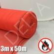 Red Fire Retardant Debris Netting 3m x 50m - 80 GSM