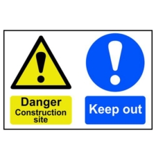 Danger Men At Work Sign - PVC | ScaffoldingDirect