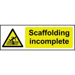 Scaffolding Signs