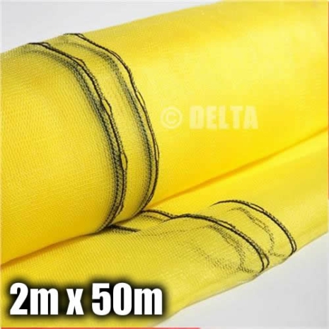 Yellow Debris Netting 2m x 50m - 80GSM