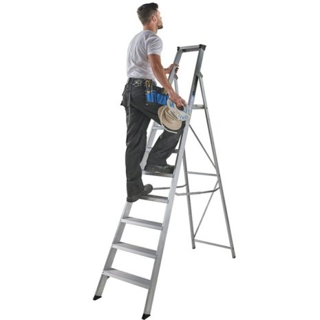 8 Tread Heavy Duty Platform Stepladder