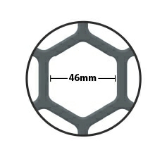 PLASTIC BRICKGUARD (HEXGUARD) - 100 Pack - Black