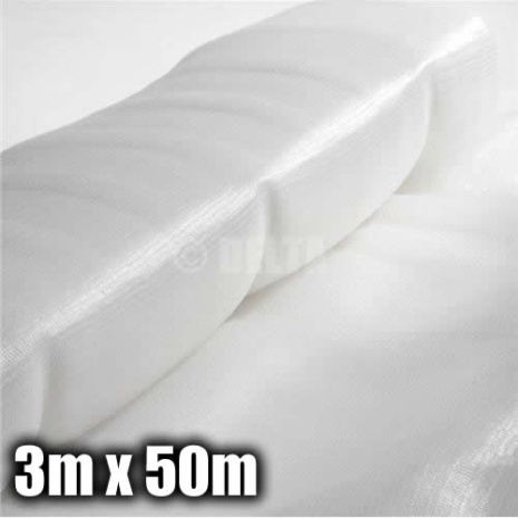 White 3m x 50m Debris Netting - 80GSM