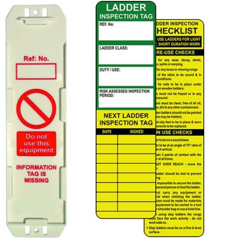 Ladder Tag Kit - Pack of 10 by ScaffoldingDirect