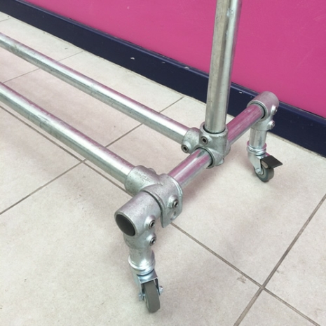 Scaffolding Clothes Rail with shoe rack