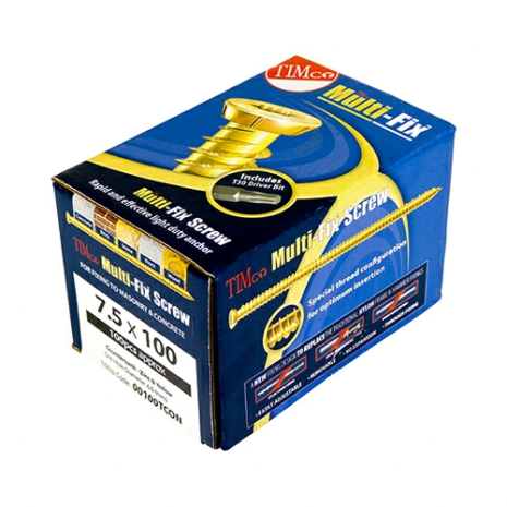 Multi-Fix Concrete Screw YP CSK 7.5 x 100mm (Box of 100)