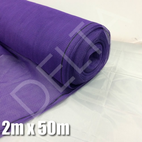 Purple 2m x 50m Debris Netting - 70GSM