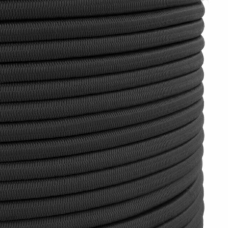 Black Shock/Bungee Cord 6mm Diameter 100m Coil
